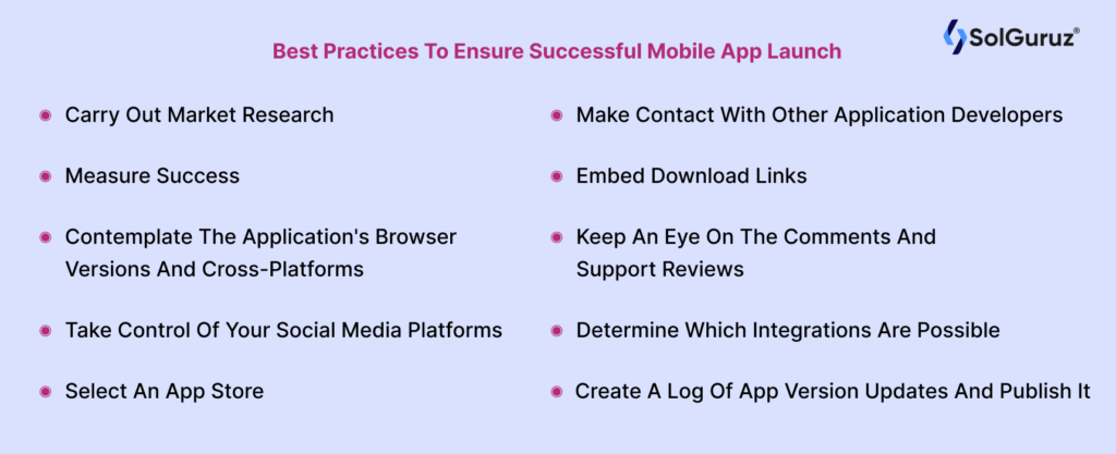 Mobile App Launch: Guide, Strategies, Tips & Best Practices - SolGuruz